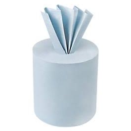 Centrefeed Blue Paper Rolls 2Ply